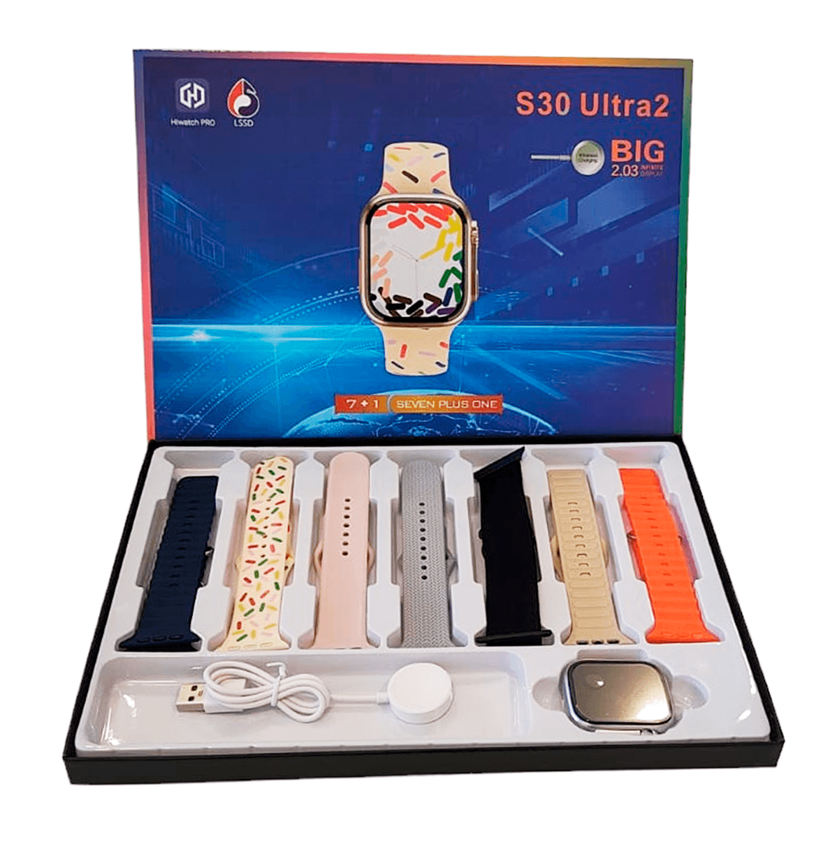 Reloj Smartwatch S30 Ultra 2 Con 7 mallas intercambiables - Provincia ...