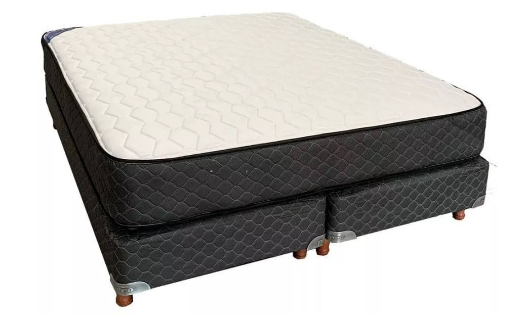 Conjunto Sommier Colchon Piero Espuma Foam II 190x160x23 Tela Jackard ...