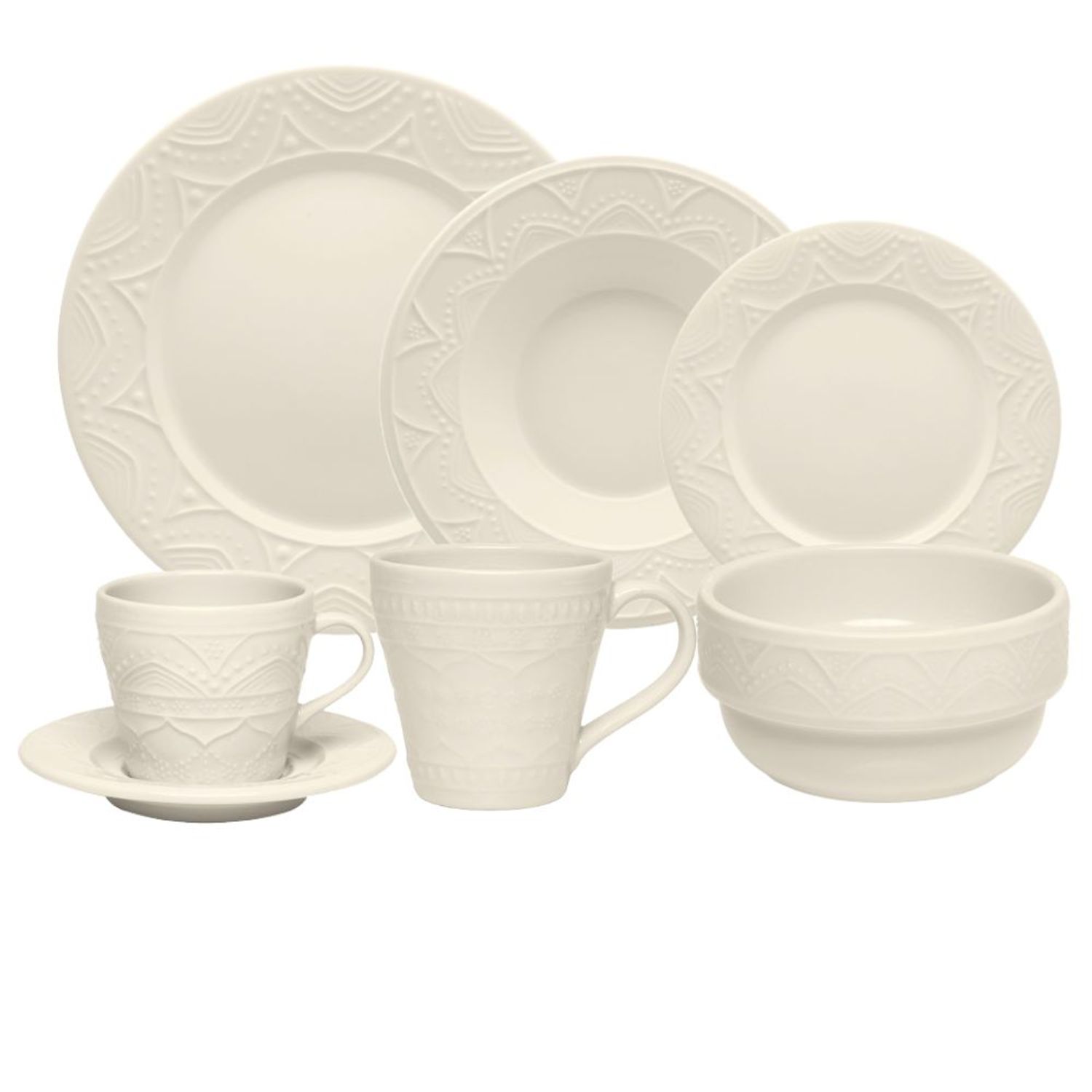 SERENA CREAM - SET X 6 BOWLS 500 ML OXFORD - Provincia Compras