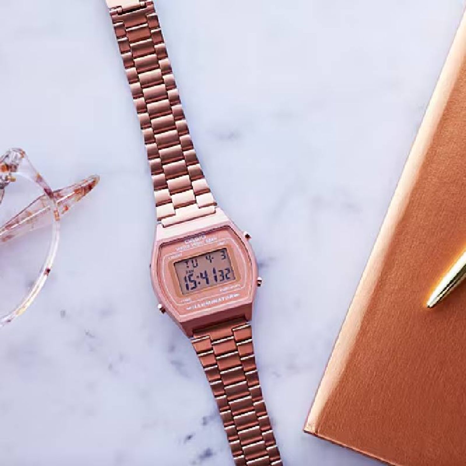 RELOJ CASIO VINTAGE B-640WC-5A - COBRE PULSERA DIGITAL - Provincia Compras