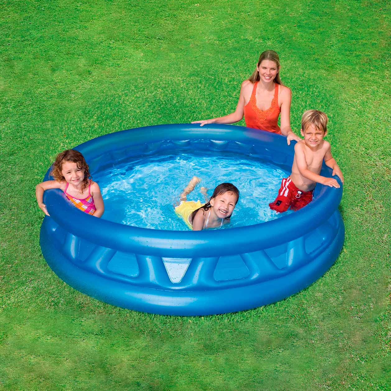 Pileta Inflable Infantil Intex Soft side 666 Lt 188 x 46 cm 19193/1 ...