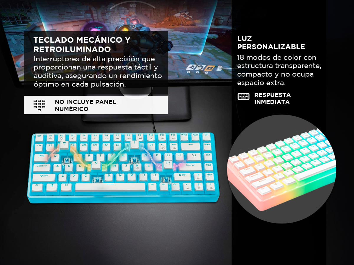 Teclado Mecánico Onikuma G30 Gamer Retroiluminado - Provincia Compras