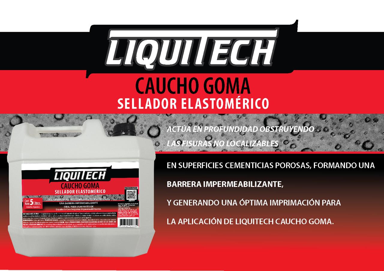 Sellador elastomerico cauchogoma Liquitech 5 lts - Provincia Compras