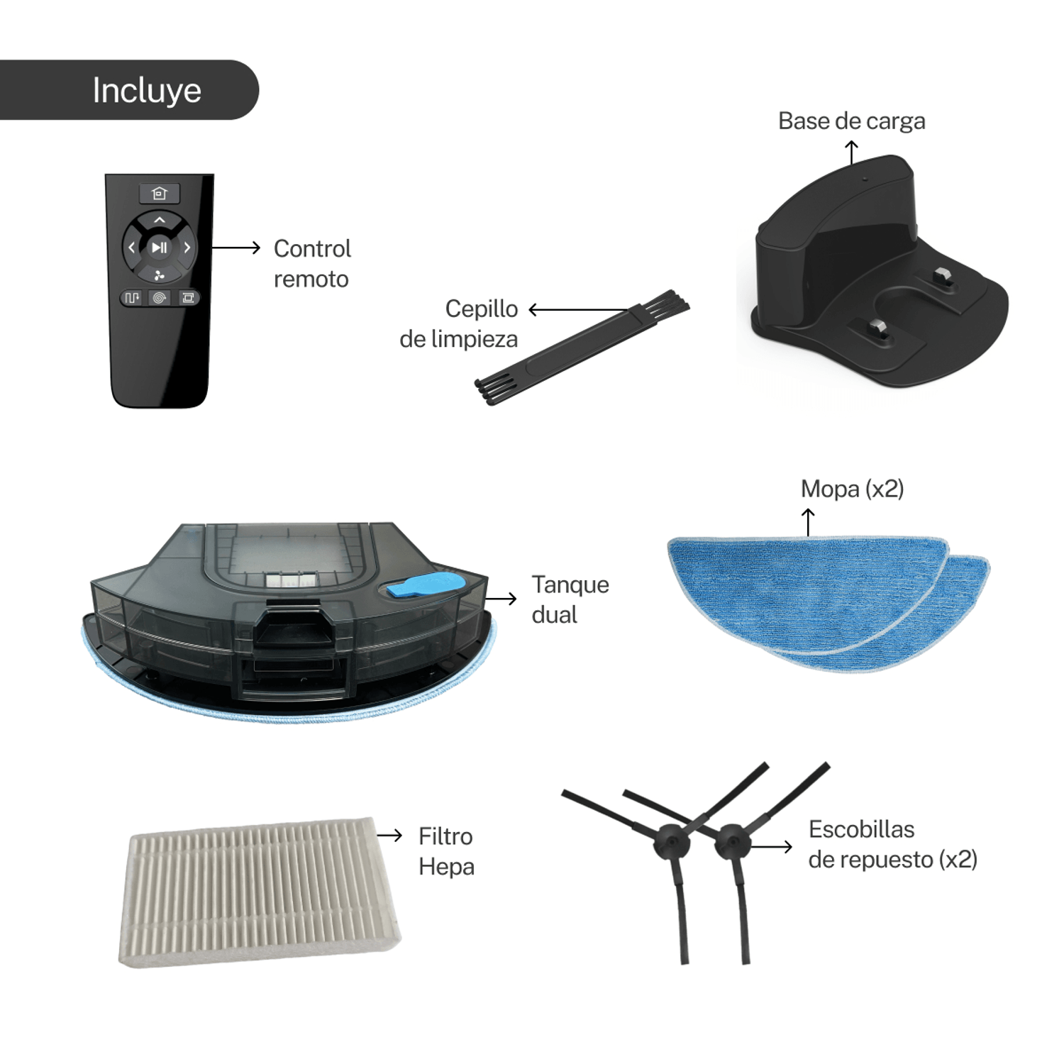 Aspiradora Inteligente Smart-Tek Robot Ava Pro II WIFI - Provincia Compras