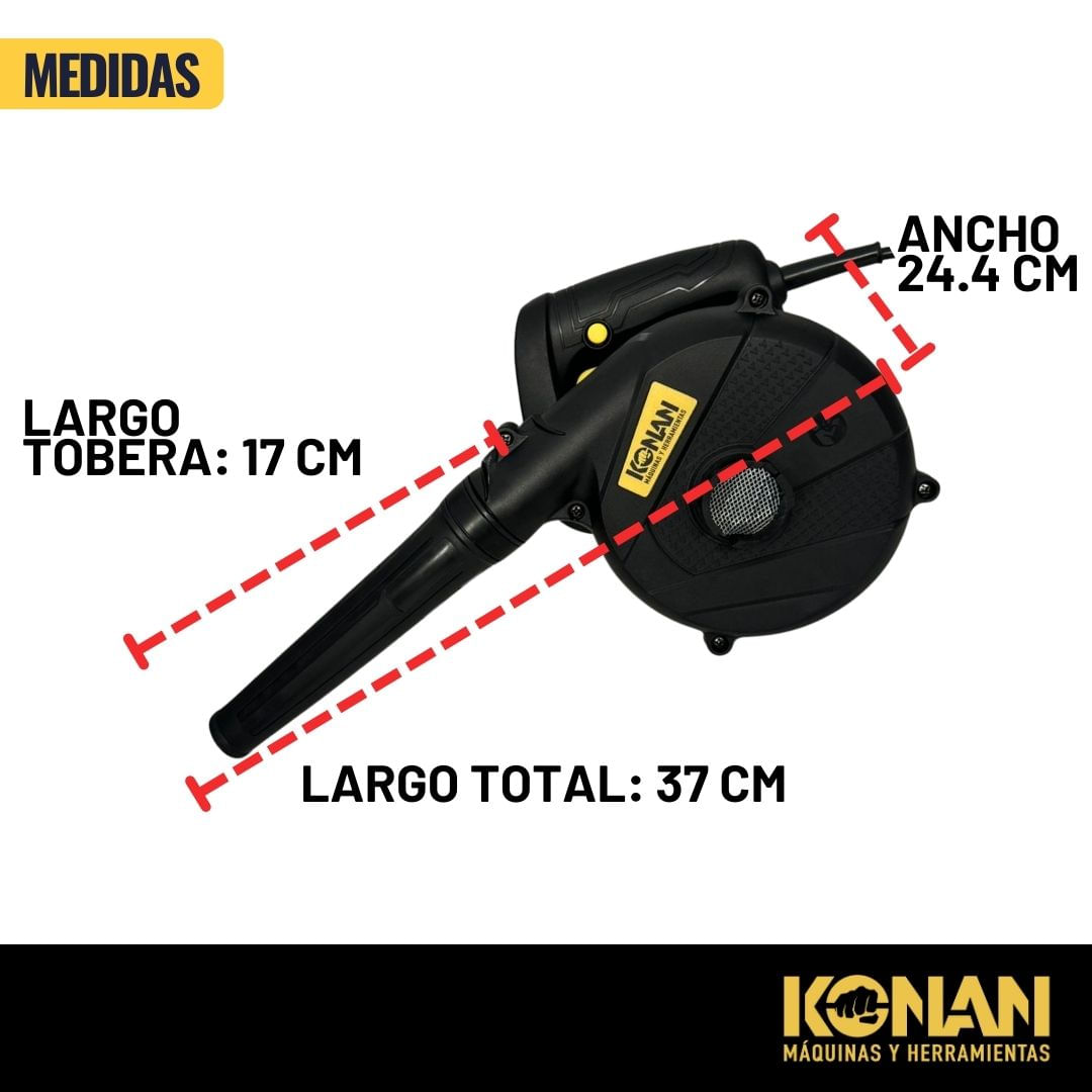 Soplador Eléctrico Konan 500 Watts - Provincia Compras