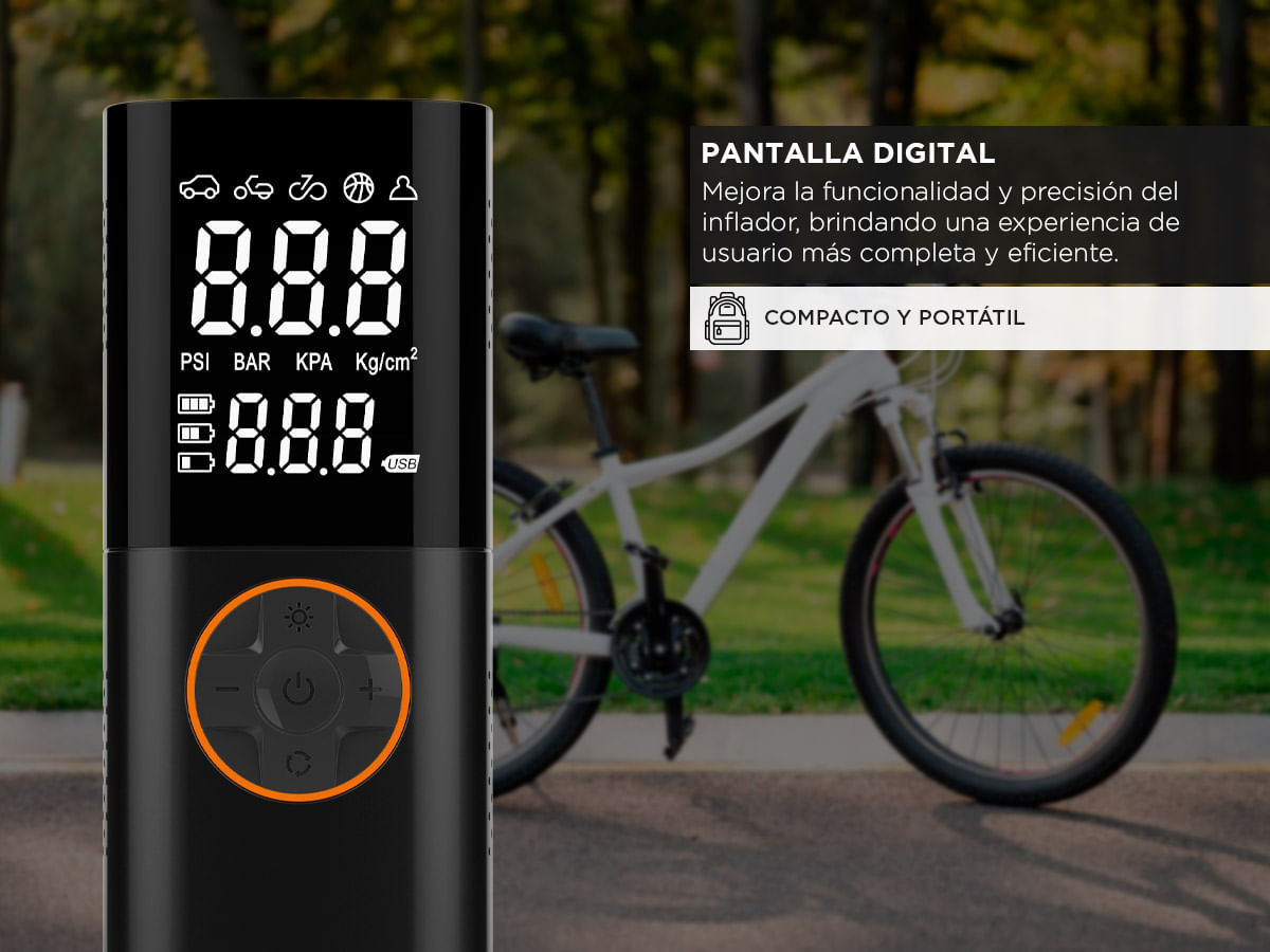 Inflador Inalámbrico Gadnic con Linterna - Provincia Compras