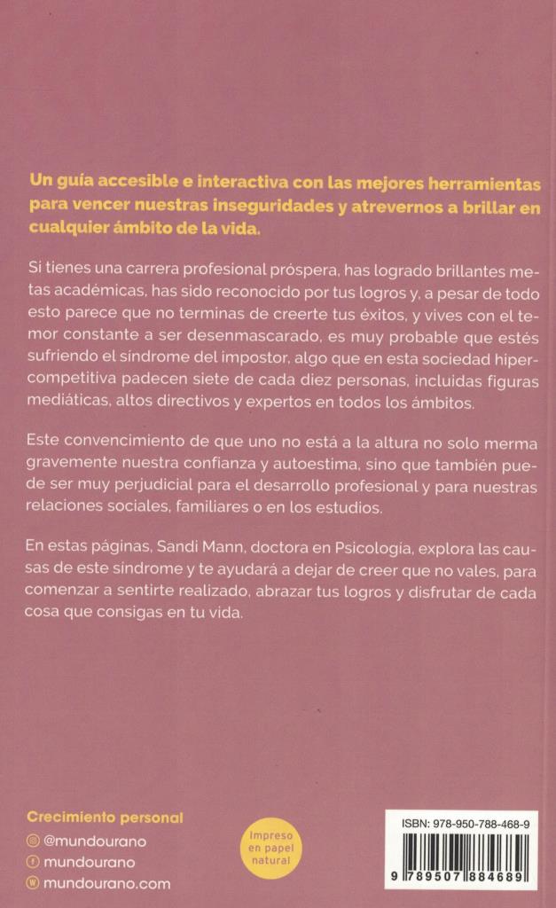SINDROME DEL IMPOSTOR, EL - Mann, Sandi - Provincia Compras