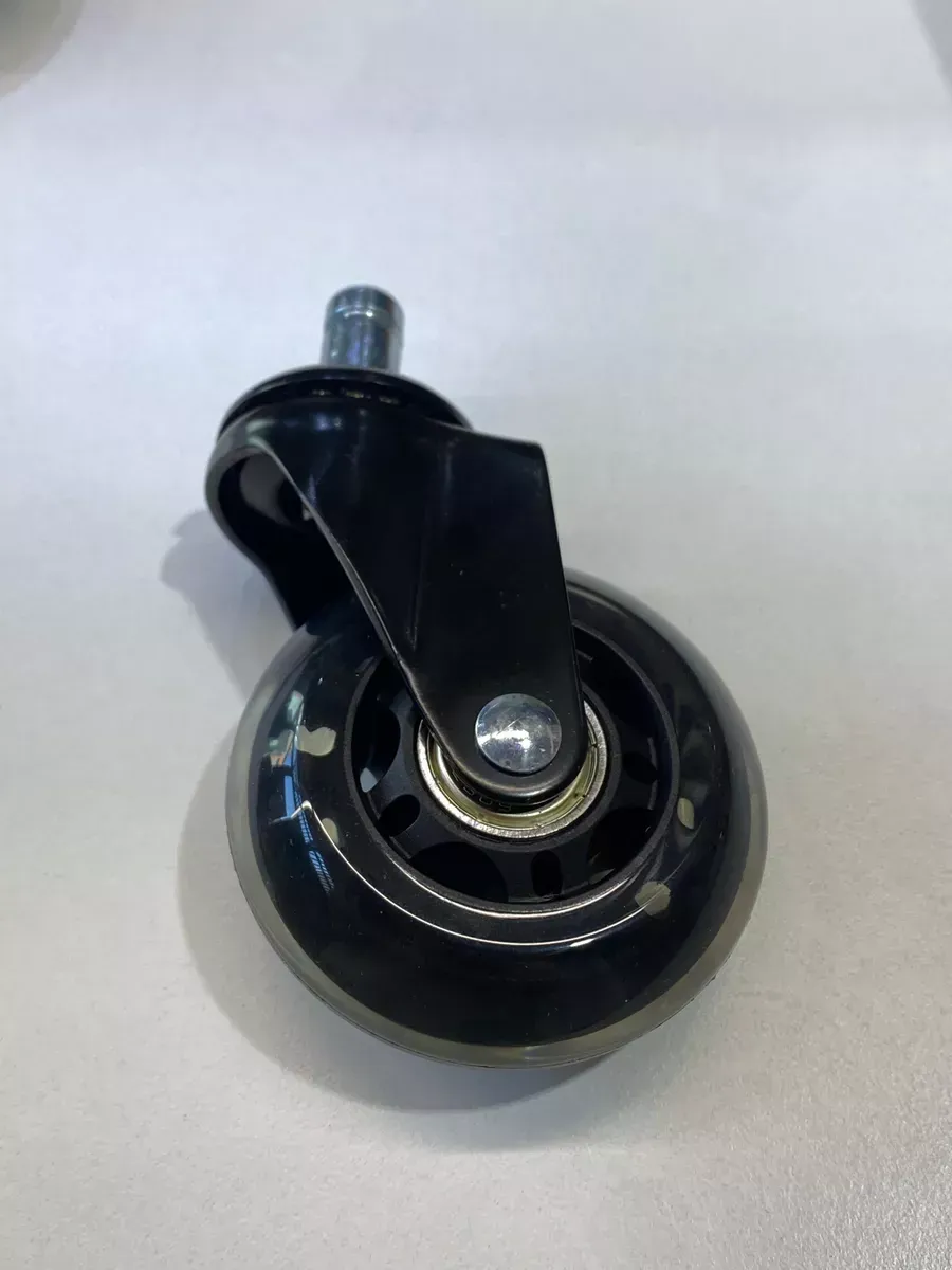 Pack X 5 Ruedas Silla De Oficina Silicona Metálica Sin Freno ...