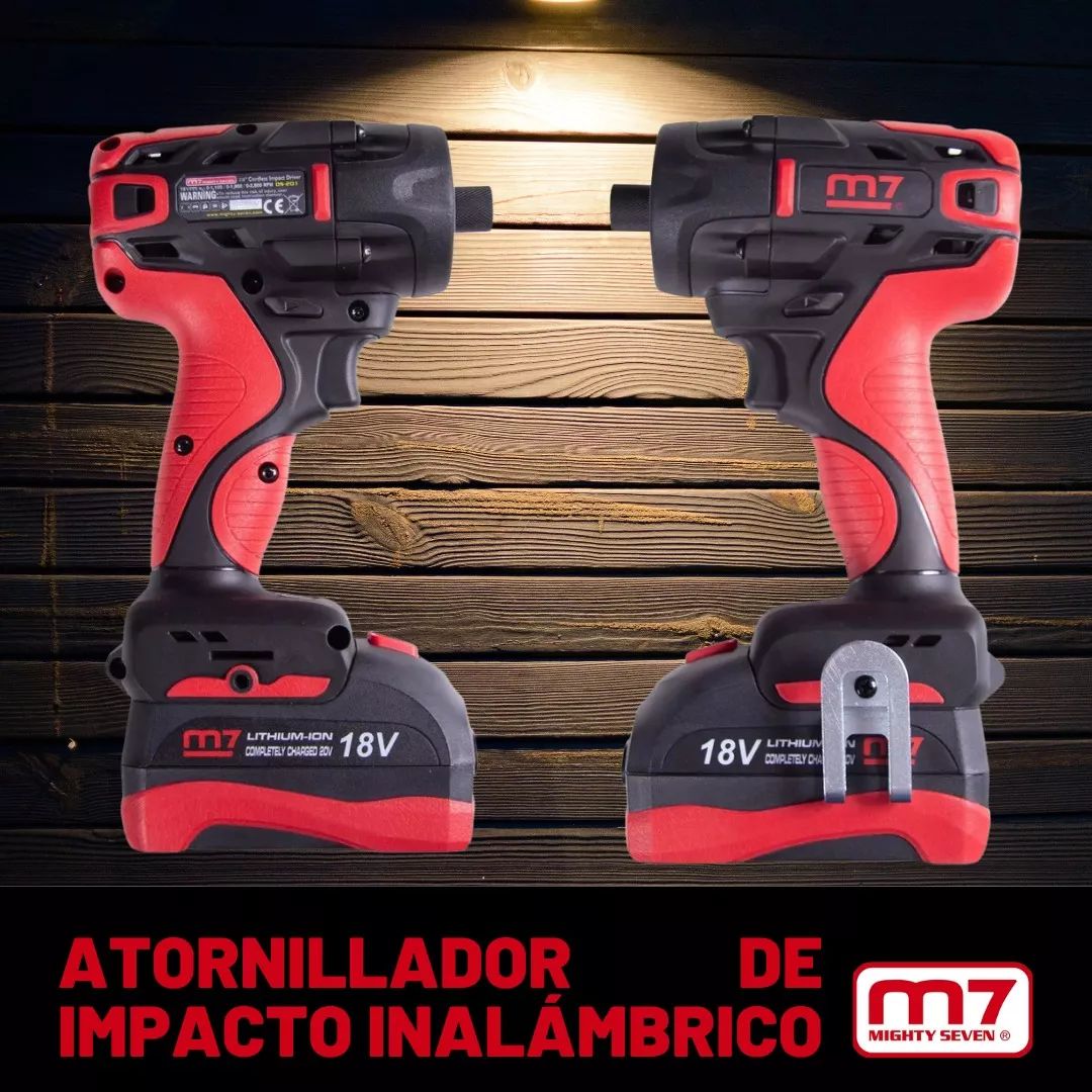 Atornillador De Impacto Inalámbrico Mighty Seven Ds/201a 18v ...