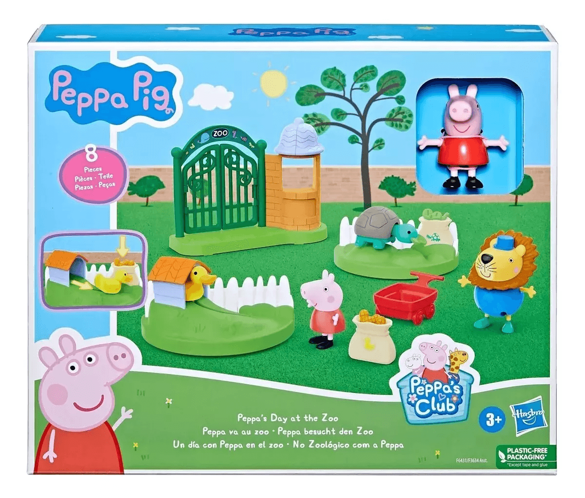 Peppa Pig Playset Zoologico Animales Y Accesorios F3634 Hasbro ...