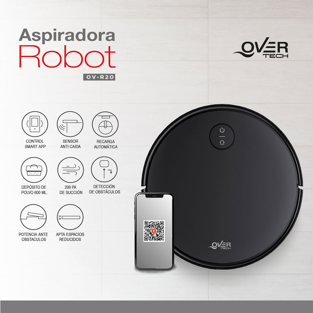 ASPIRADORA ROBOT OVERTECH OV-R20 - Provincia Compras