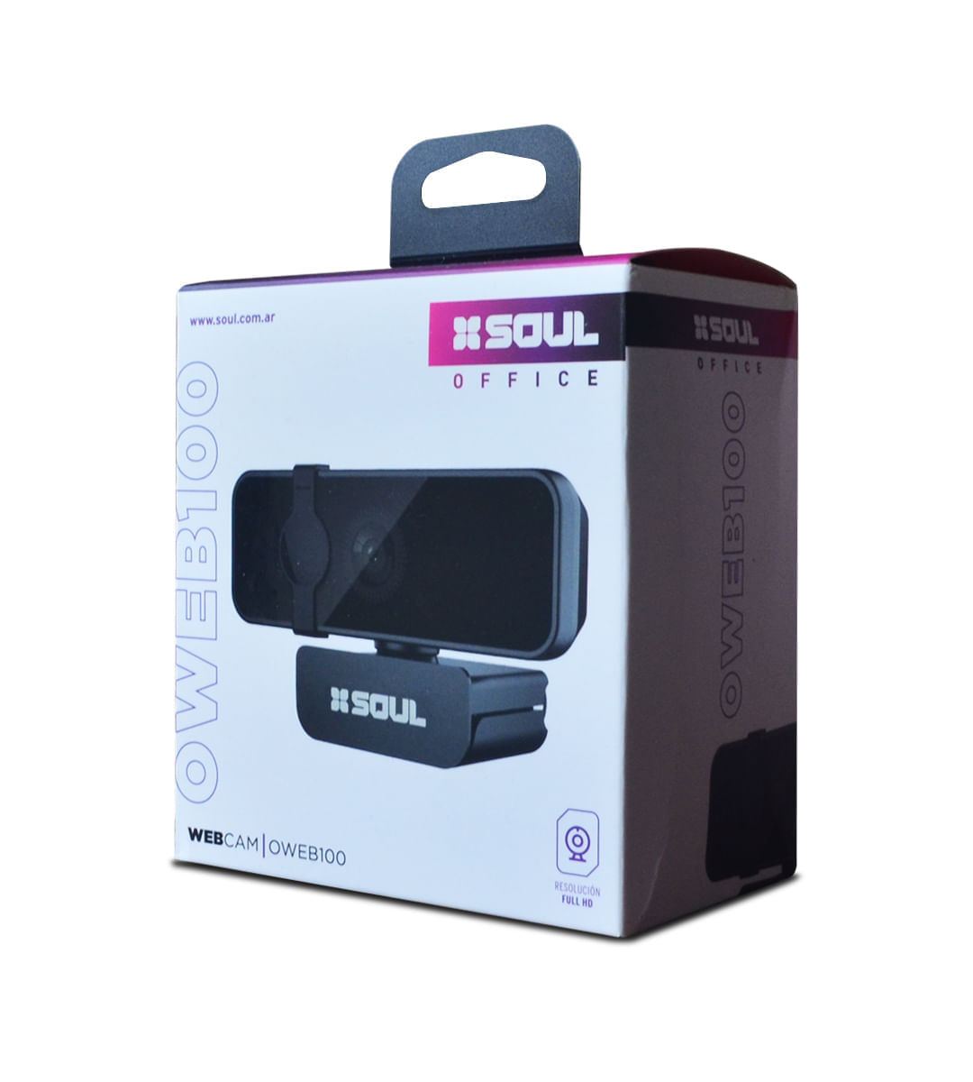 Camara Web Usb Soul Full Hd Con Soporte En Color Negro 1280 X 720 Microfono Skype Zoom ...