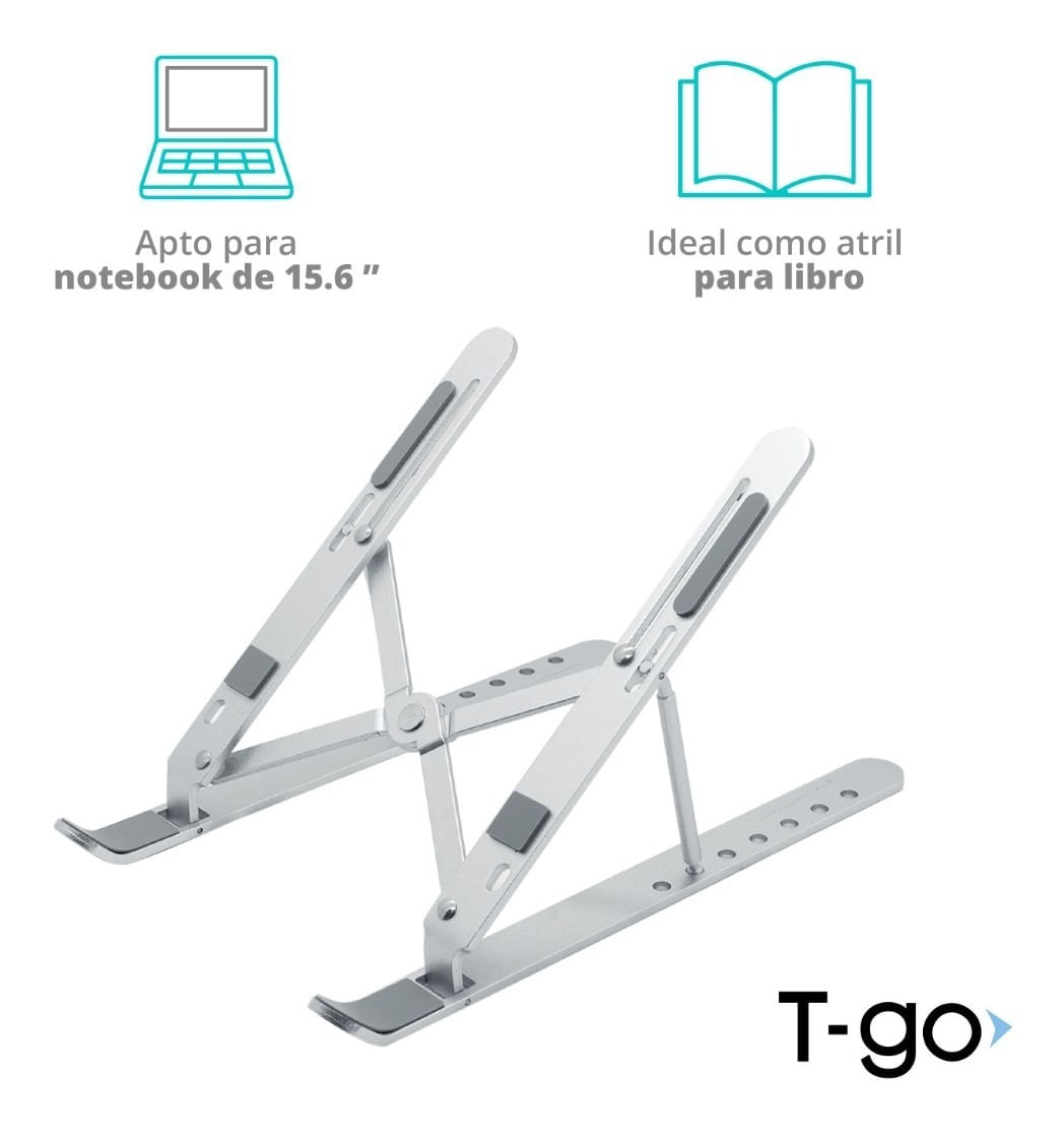Soporte Base Portatil Notebook Regulable Aluminio Ergonomico ...