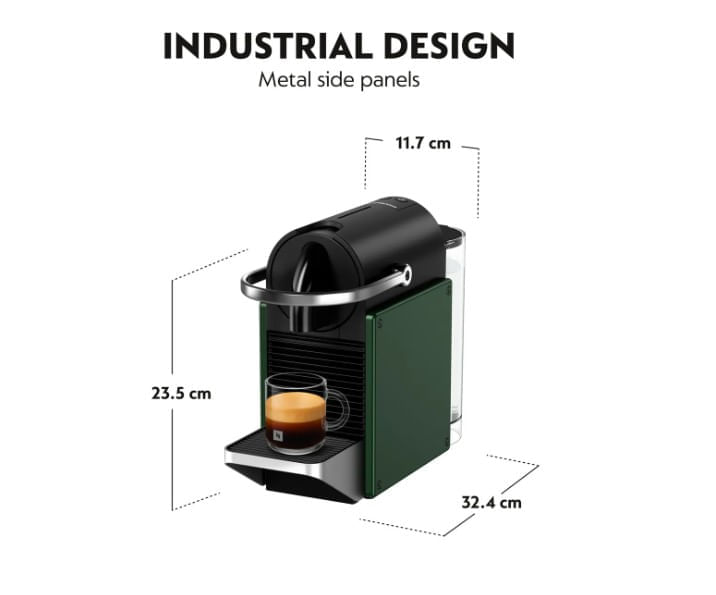 Cafetera Nespresso Pixie Dark Green C62 Color Verde - Provincia Compras