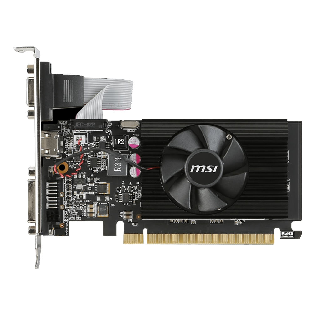 Placa de Video MSI GeForce GT 710 2G LP DDR3 - Provincia Compras