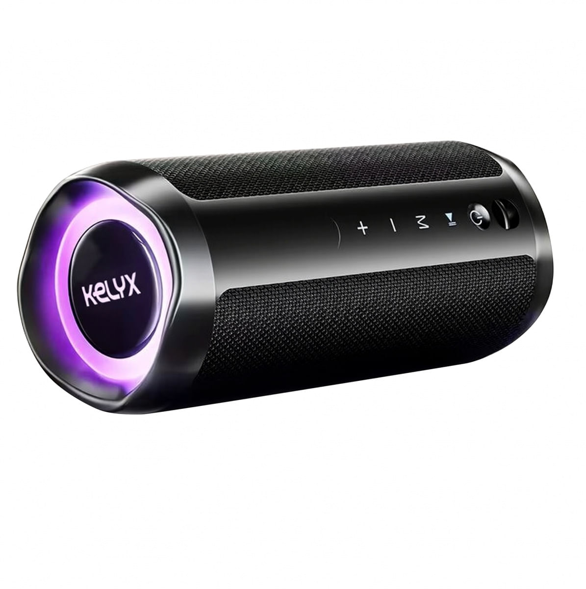 Parlante Kelyx Bluetooth 2 altavoces 12W cilindro RGB HIFI IPX7 MicroSD ...