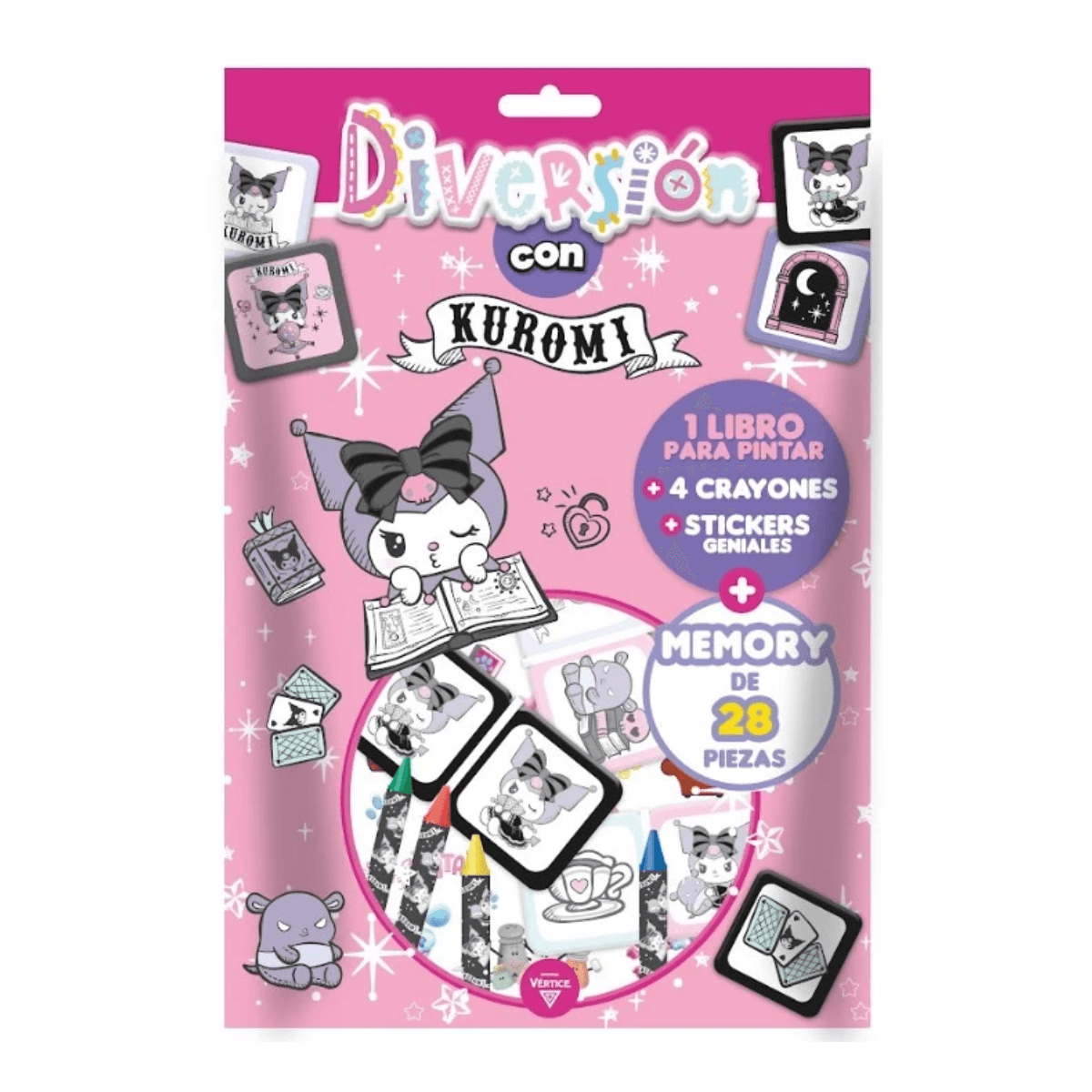 Kit Diversion Libro Para Pintar Y Juego Memory Kuromi - Provincia Compras