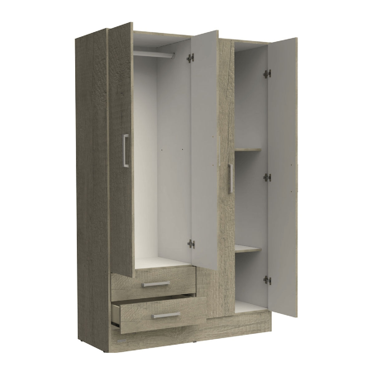 Placard Mosconi Milenial Express 4 Puertas Grei - Provincia Compras