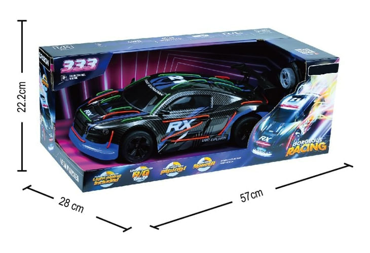 Auto Neon Monster Furius Racing Rc Sports 1:10 025891 Ns - Provincia Compras