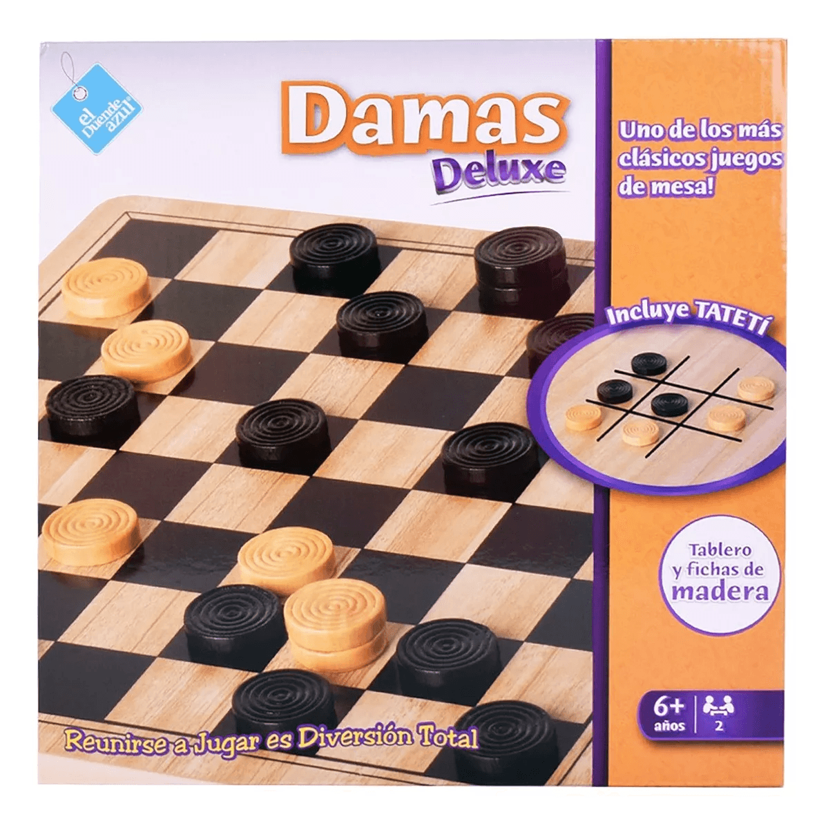Juego de Mesa Damas Tablero De Madera ( 7398) - Provincia Compras