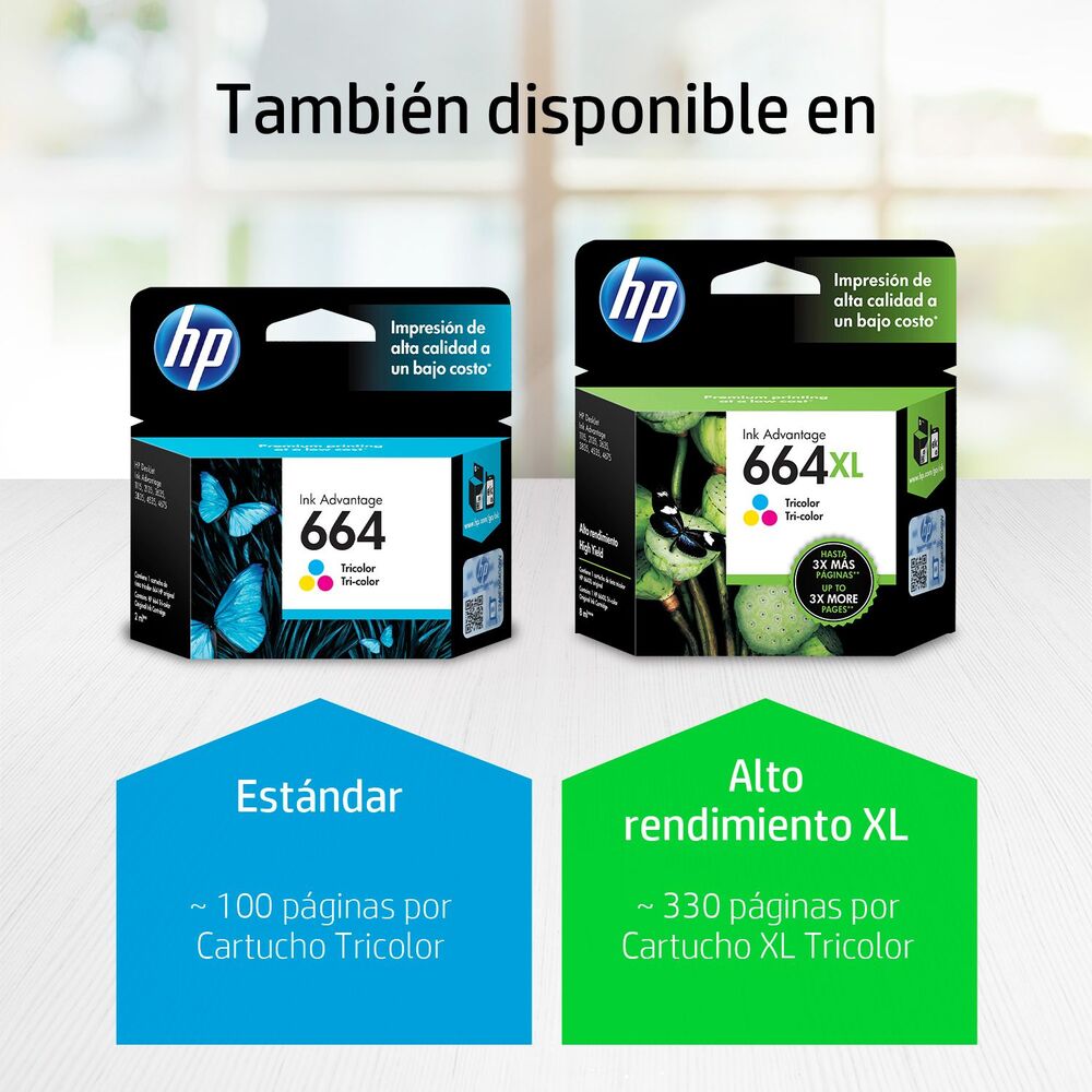 Cartucho de Tinta HP 664 F6V28AL TRICOLOR original 3775 3785 ...