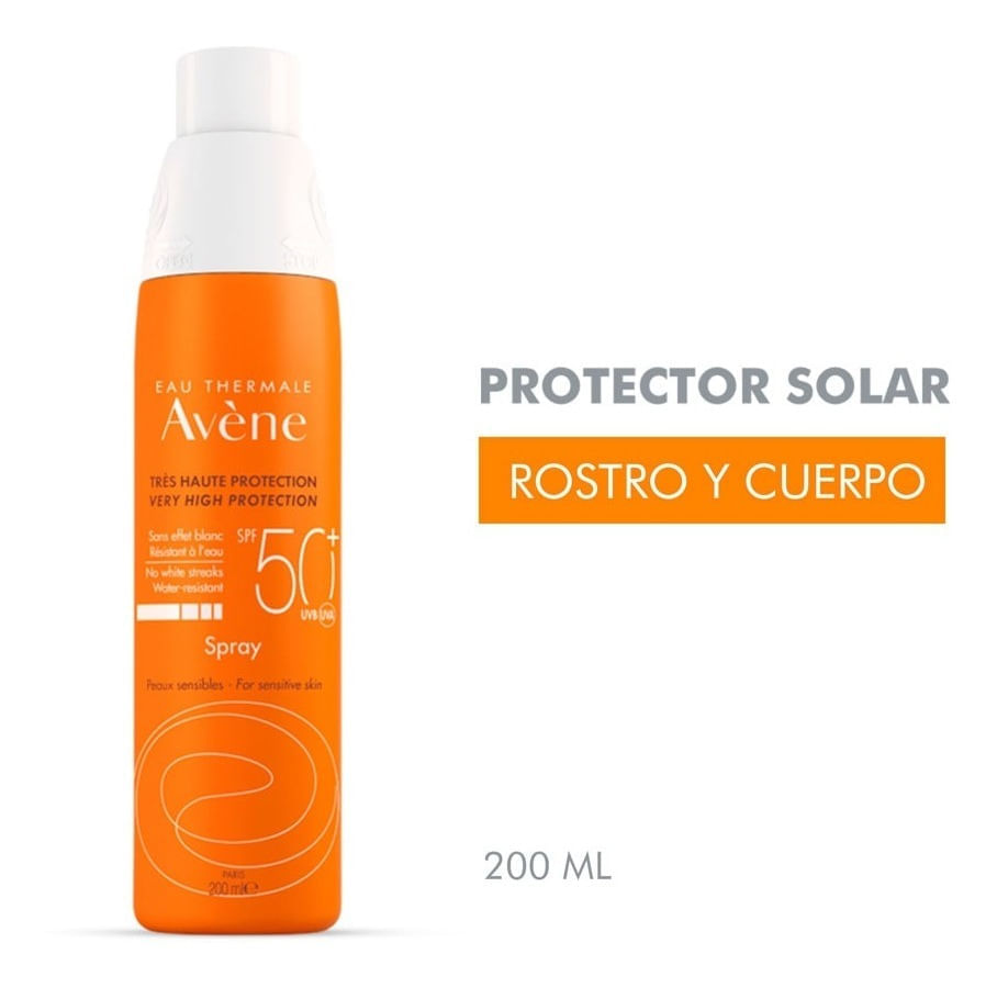 Protector Solar Avène Fps 50 En Spray De 200 Ml - Provincia Compras