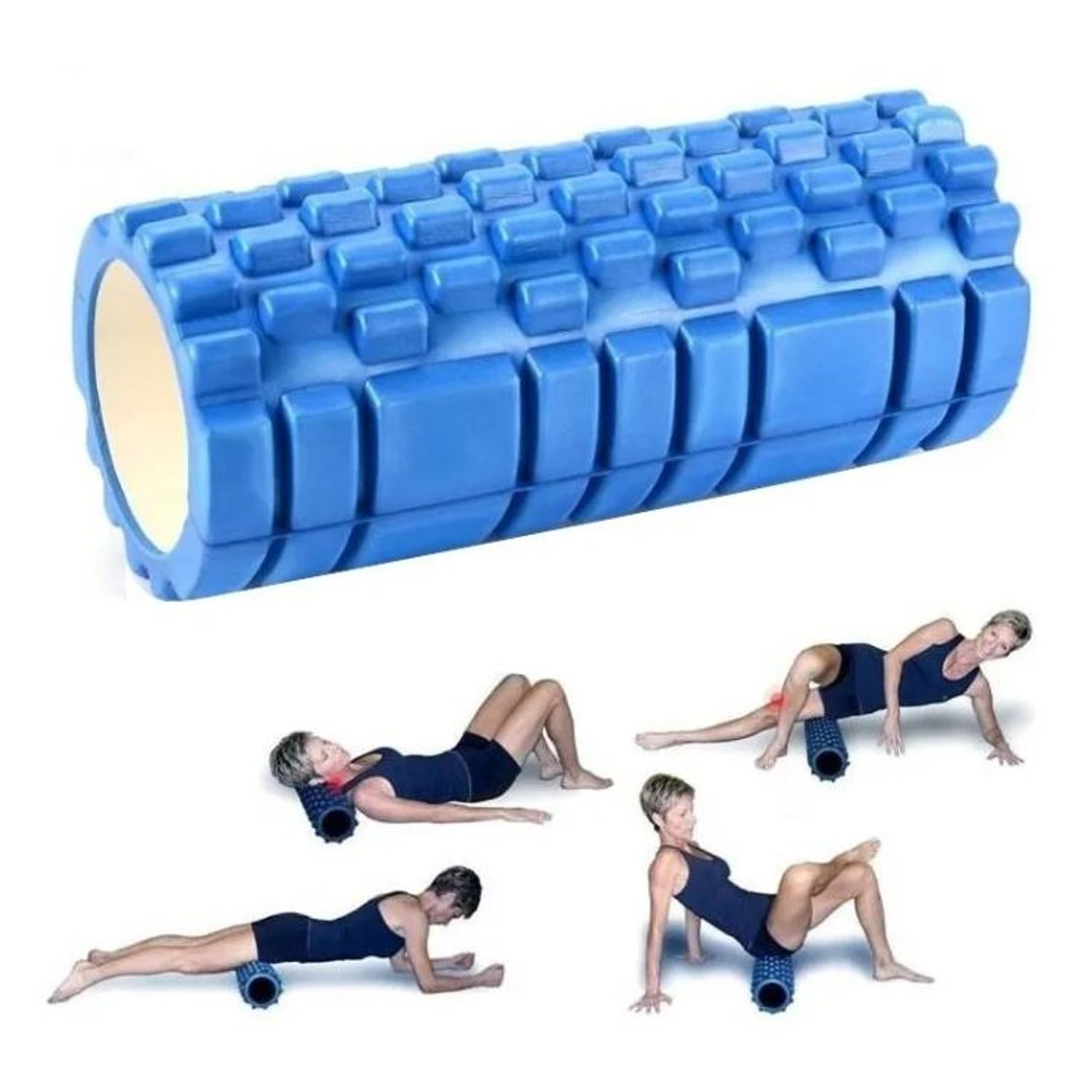 RODILLO MASAJEADOR TEXTURADO FOAM ROLLER YOGA PILATES GYM - Provincia ...