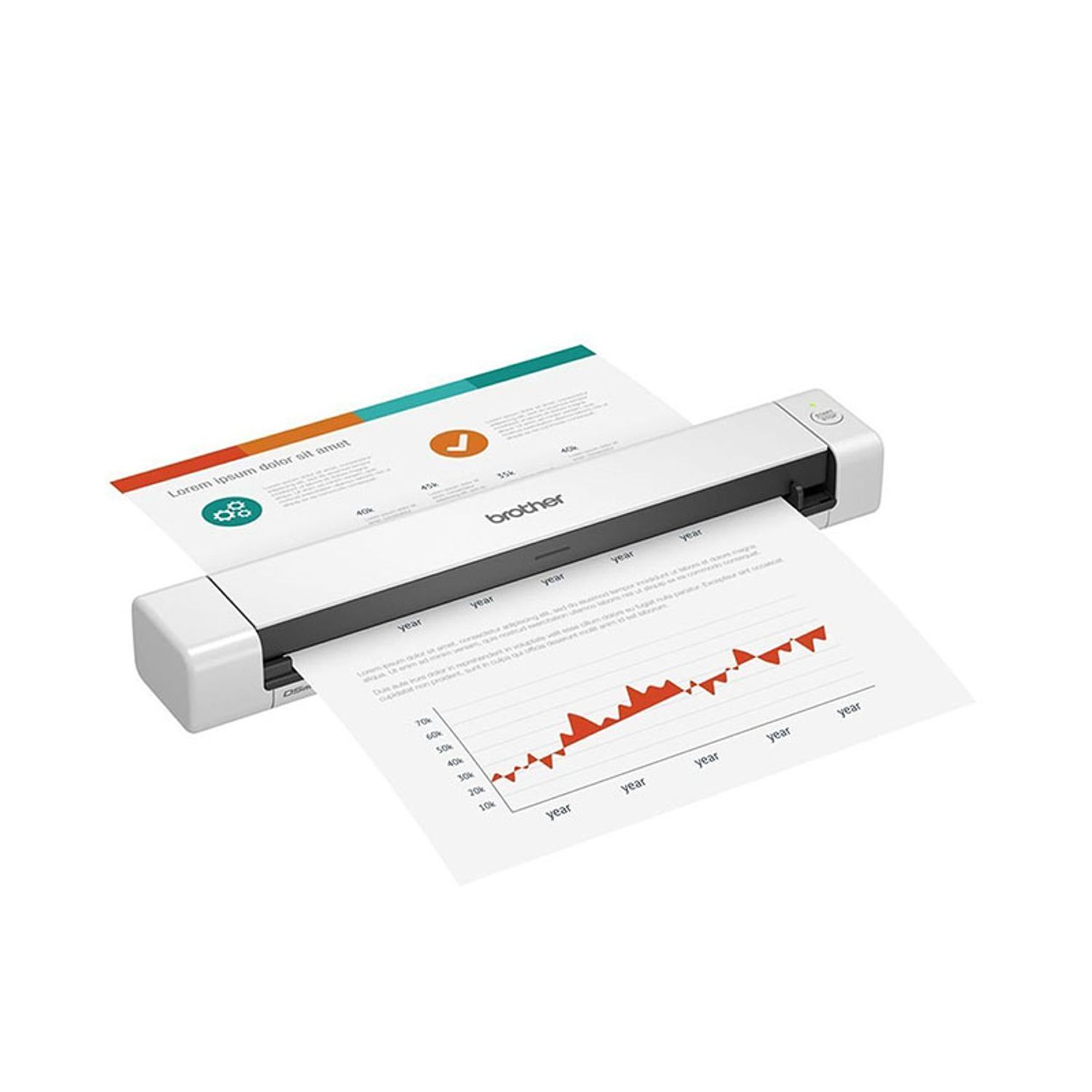 Scanner Brother portátil A4 DS-640 15ppm/300ppp - Provincia Compras