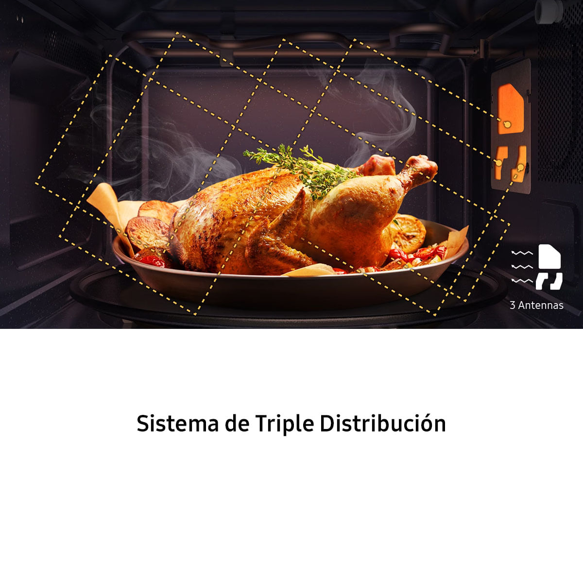 Microondas Samsung BESPOKE Grill Fry Ceramico 30 L Blanco - Provincia ...