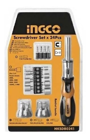 Set De Destornillador Industrial 24 Piezas Ingco Hksdb0248 - Provincia ...